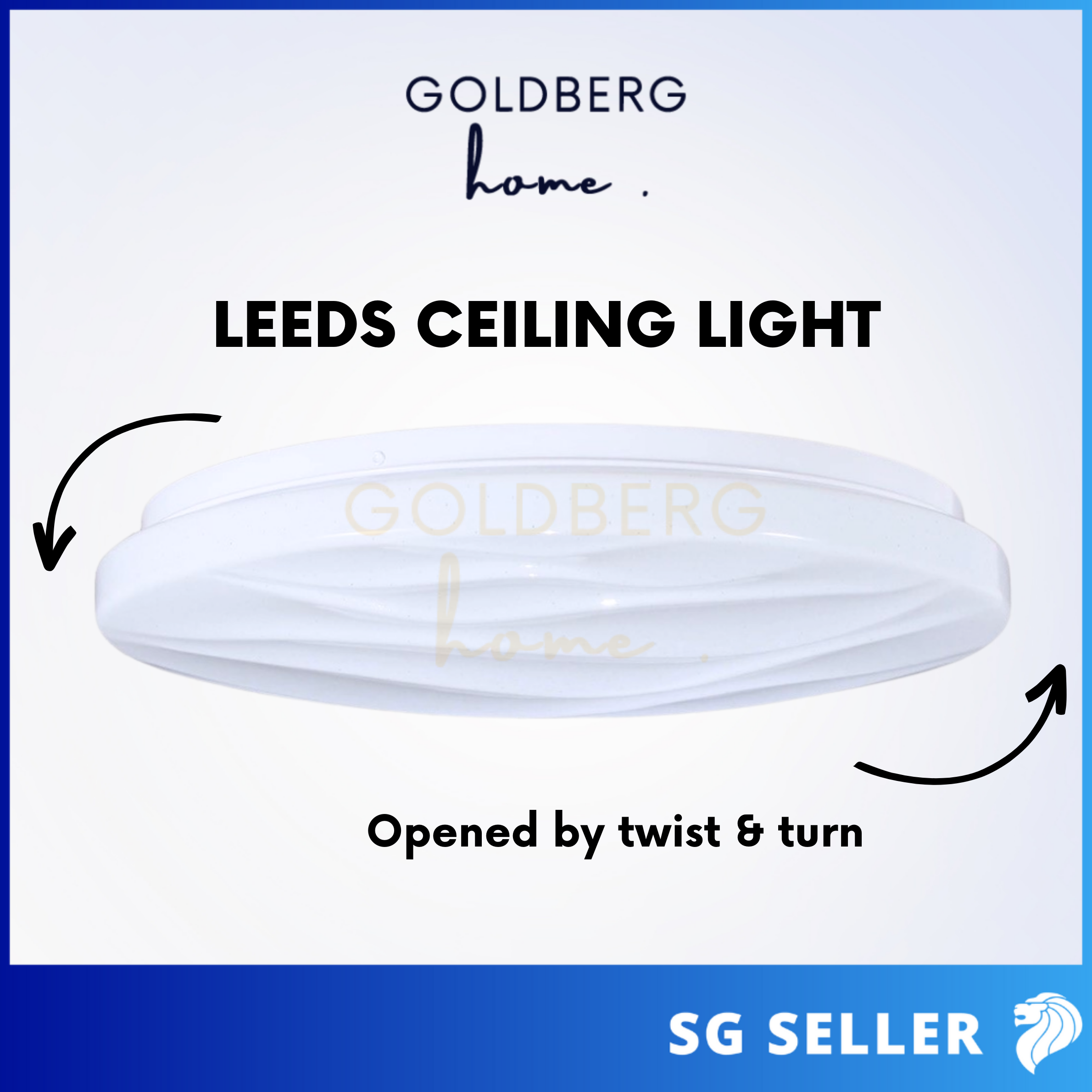 Leeds LED Ceiling Light - 24W 36W – Goldberg Home