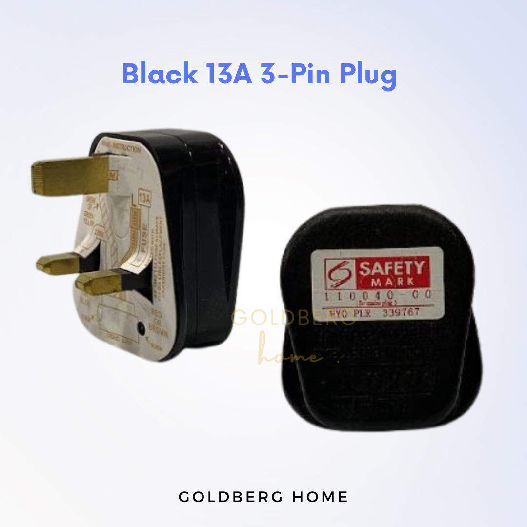 Britz 13A & 15A 3Pin Plug with Fuse | Goldberg Home SG