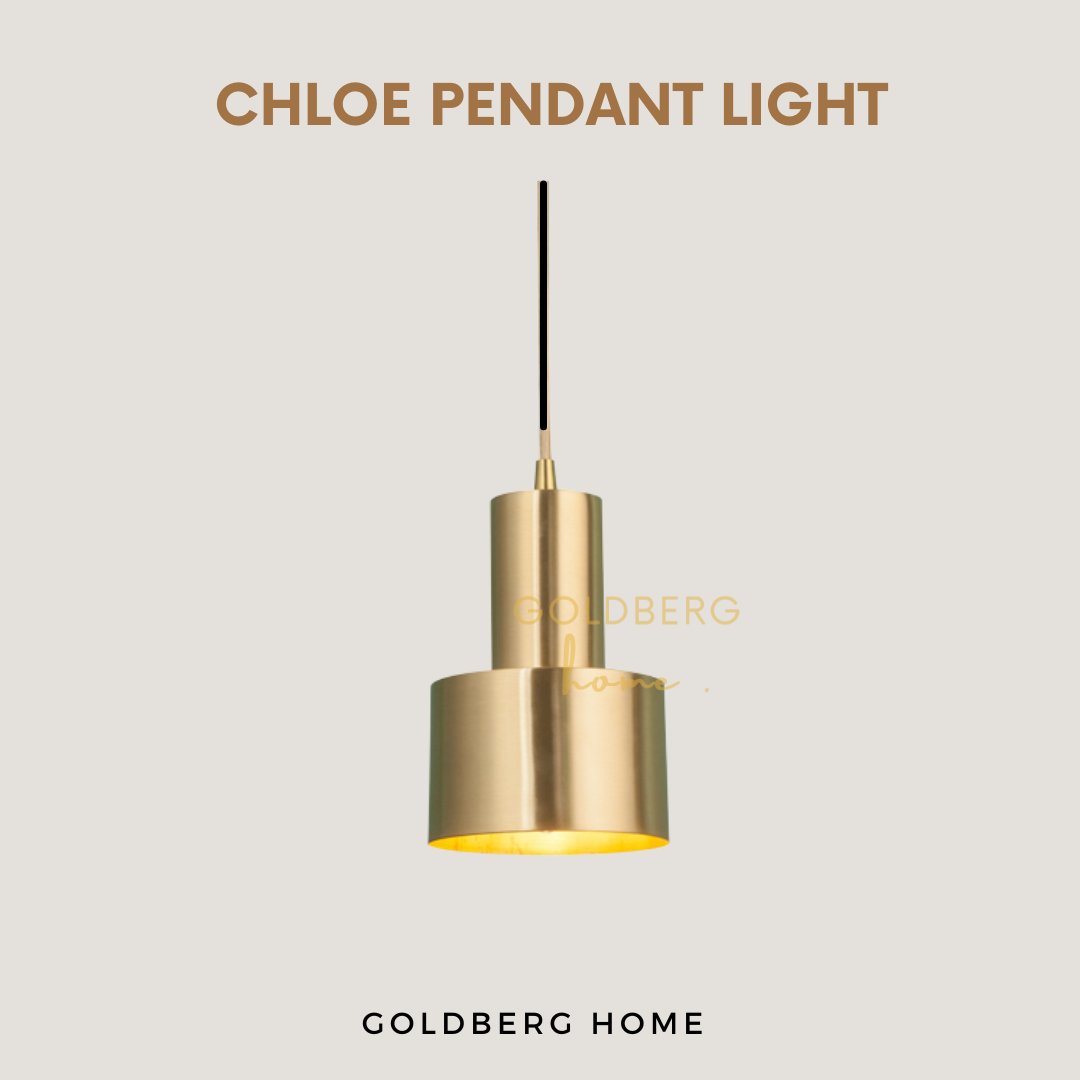 Chloe Minimalist Nordic Golden Pendant Light – Goldberg Home