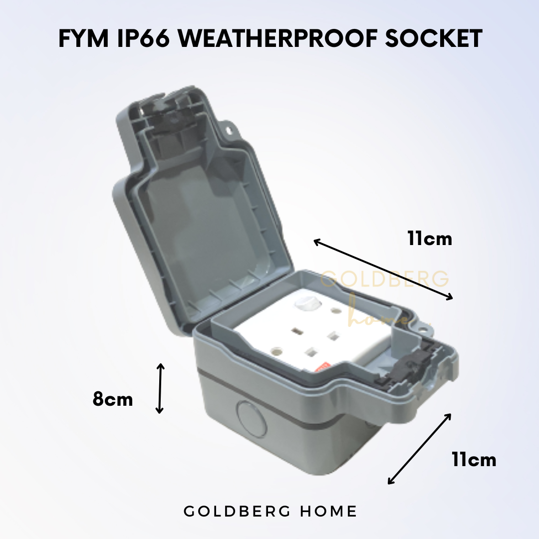 FYM IP66 Weatherproof Waterproof Switch Socket Outlet 13A – Goldberg Home