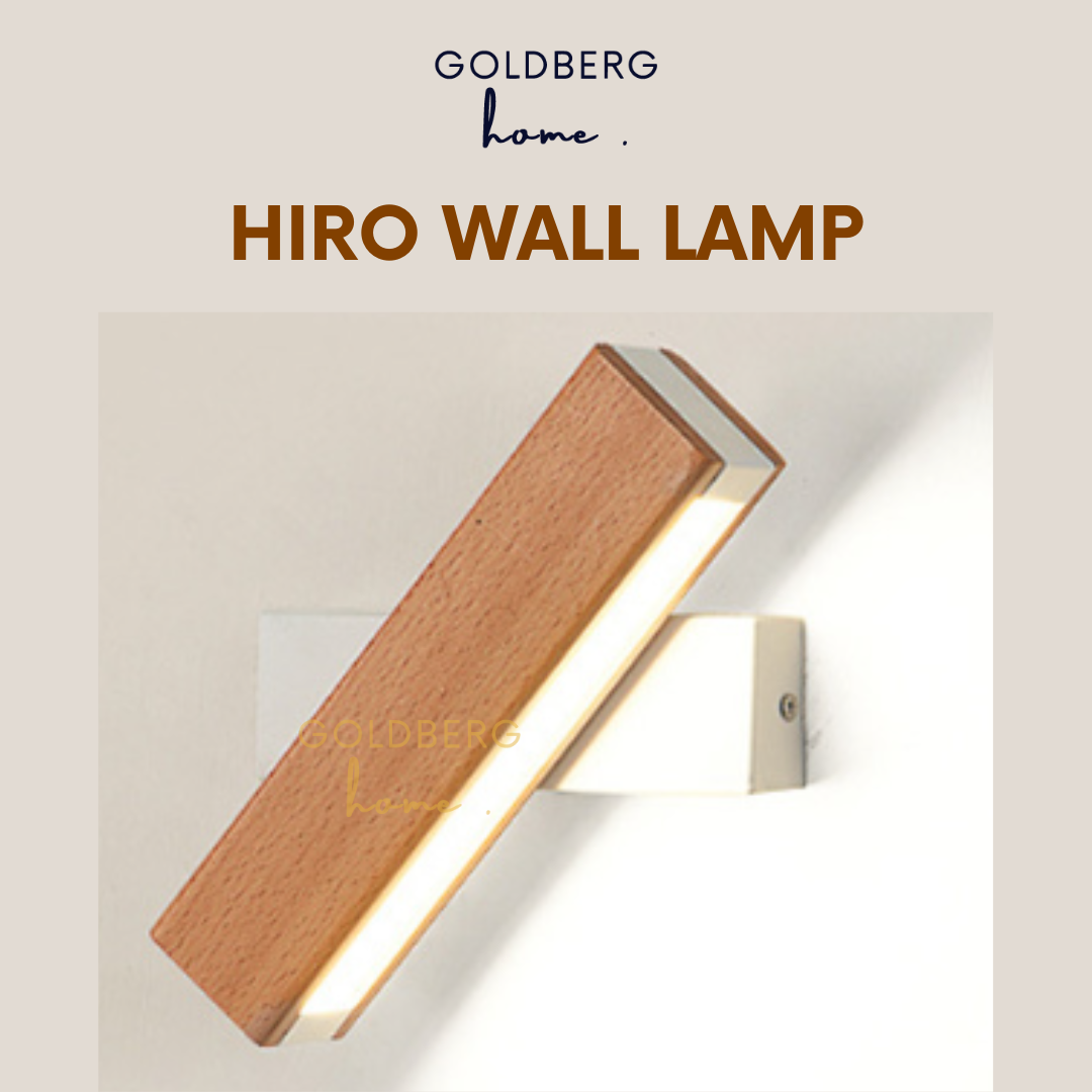 Hiro Wood Wall Lamp 21CM 4W Daylight – Goldberg Home