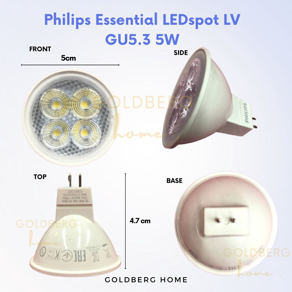 Philips GU5.3 5W Essential LED Spot Light – Goldberg Home