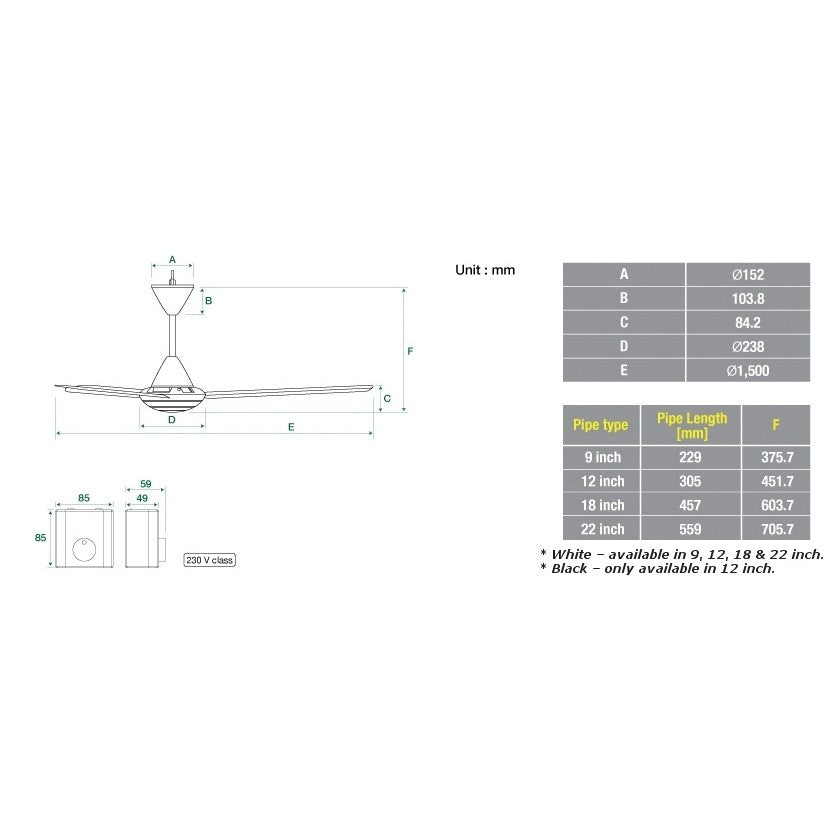 KDK M60SG Ceiling Fan | Electrical & Home | Goldberg Home SG